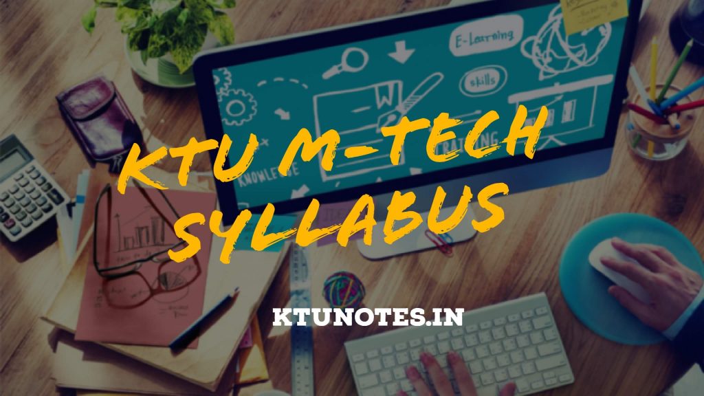 KTU M-Tech Syllabus