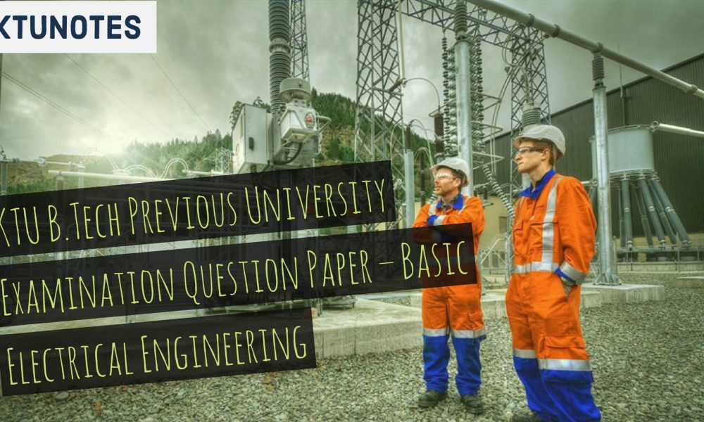 KTU Basic Electrical Engineering Exam Question Papers