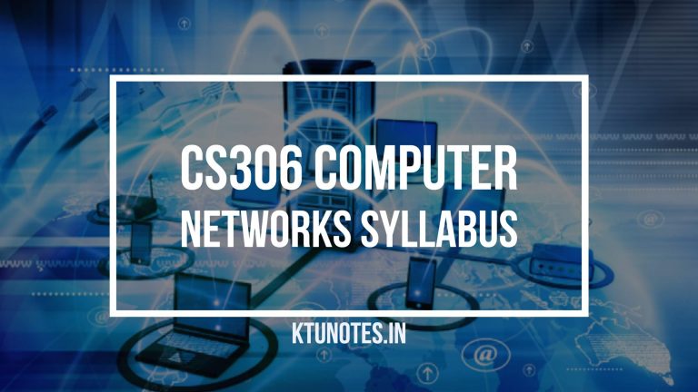CS306 Computer networks Syllabus
