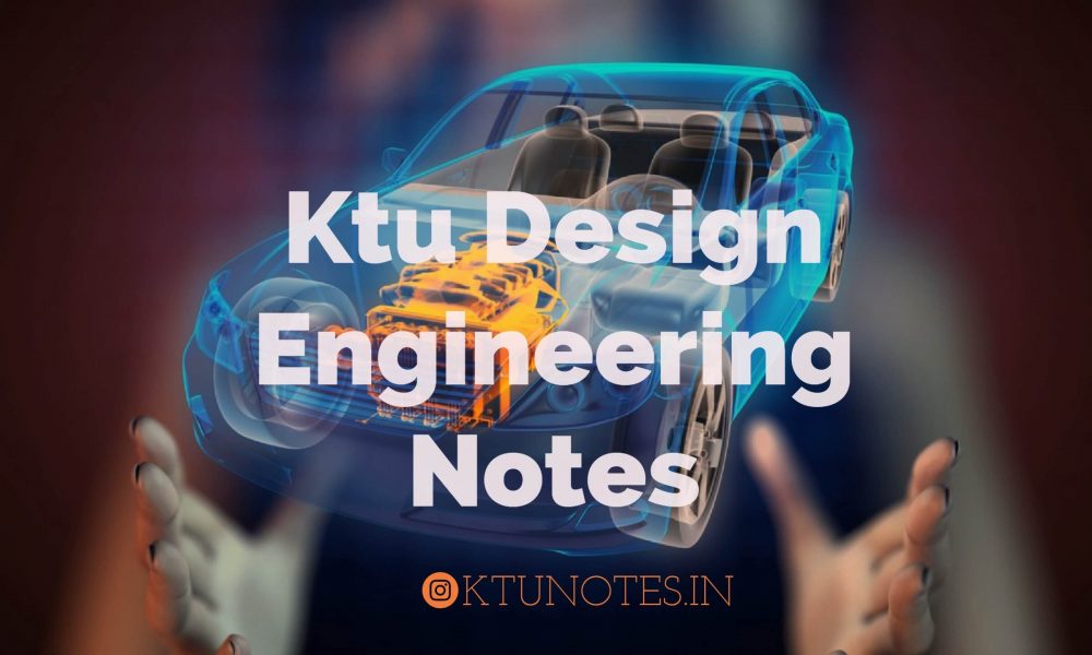 Ktu Design Engineering Notes