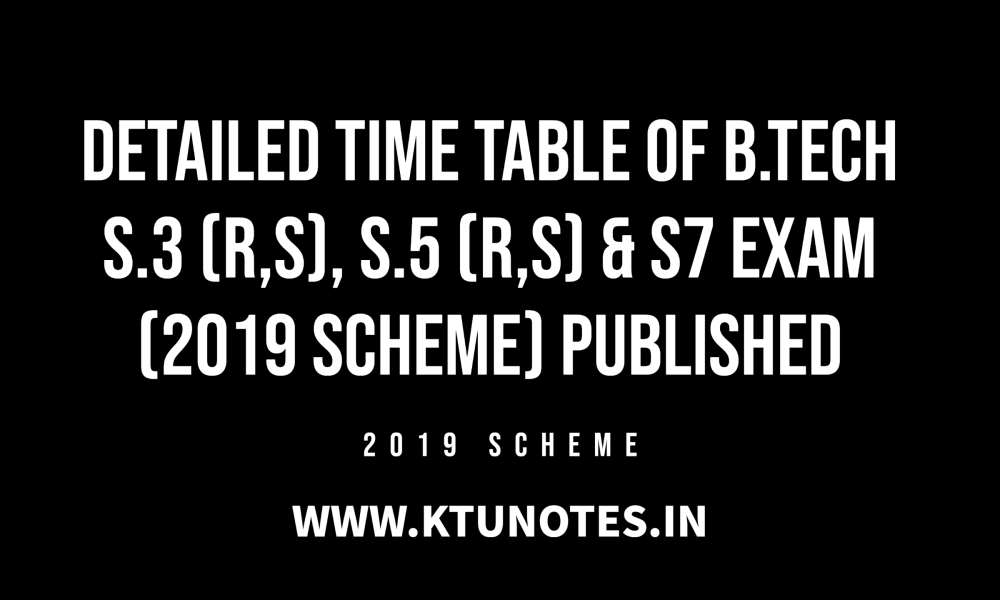 KTU B.Tech FE S3,S5,S7 (S,FE) Exam (2015 Scheme) Registration is Opened