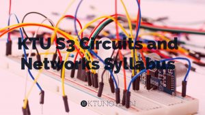 KTU S3 Circuits and Networks Syllabus