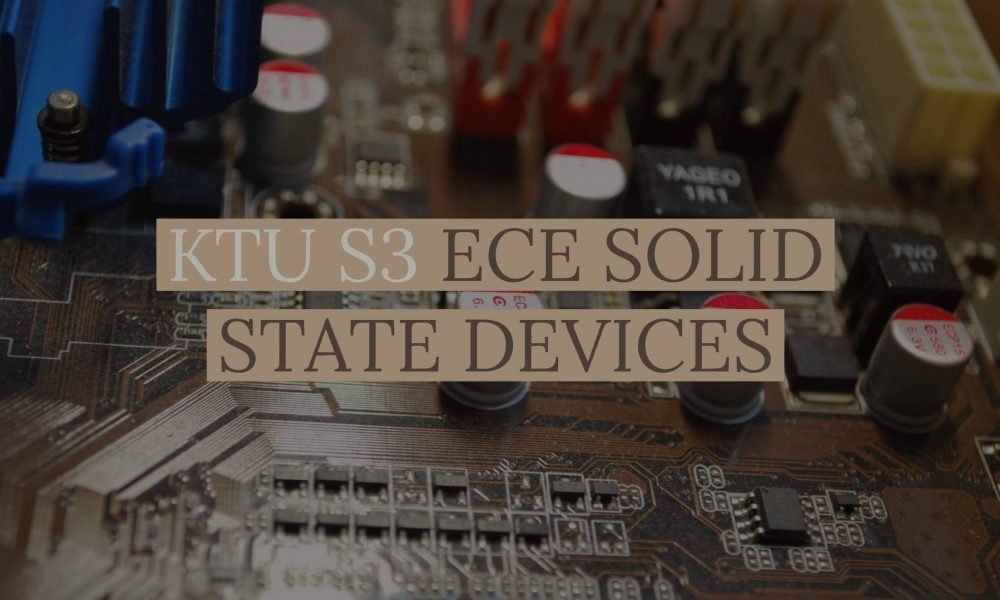 KTU S3 ELECTRONIC CIRCUITS NOTES