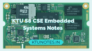 KTU S8 CS404 Embedded Systems Notes KTU S8 CSE Embedded Systems Notes
