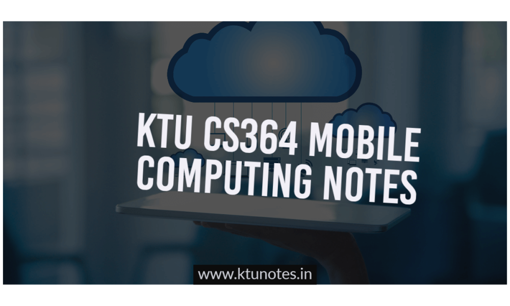 Ktu S7 Cs407 Distributed Computing Notes