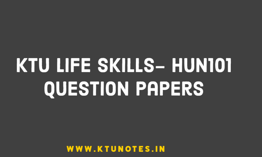 Ktu Basics Of Electrical And Electronics Engineering Est130 Question Papers