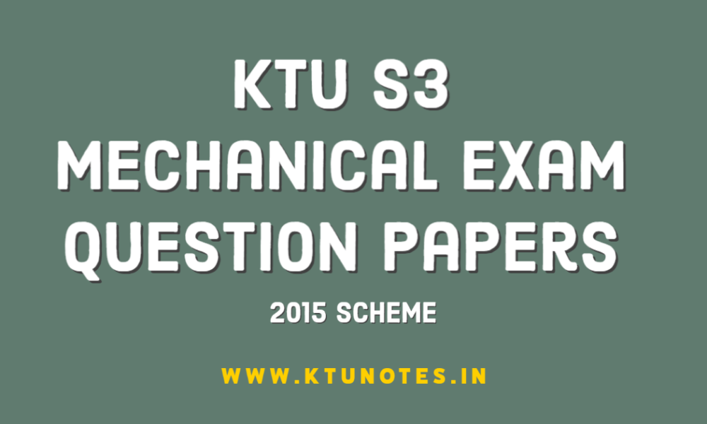 KTU S3 ECE Exam Question Papers