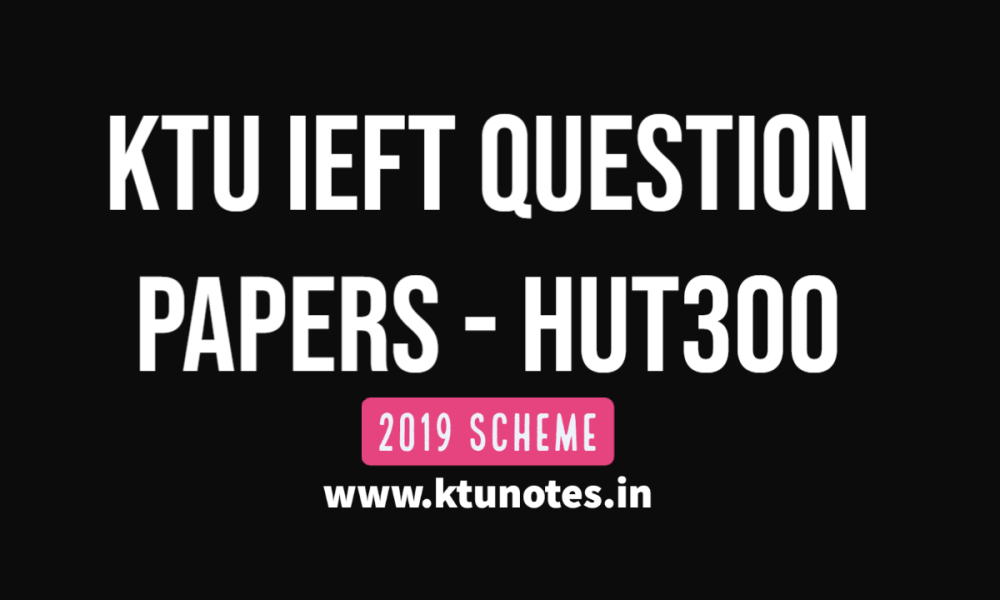 Notes Archives - KTU NOTES