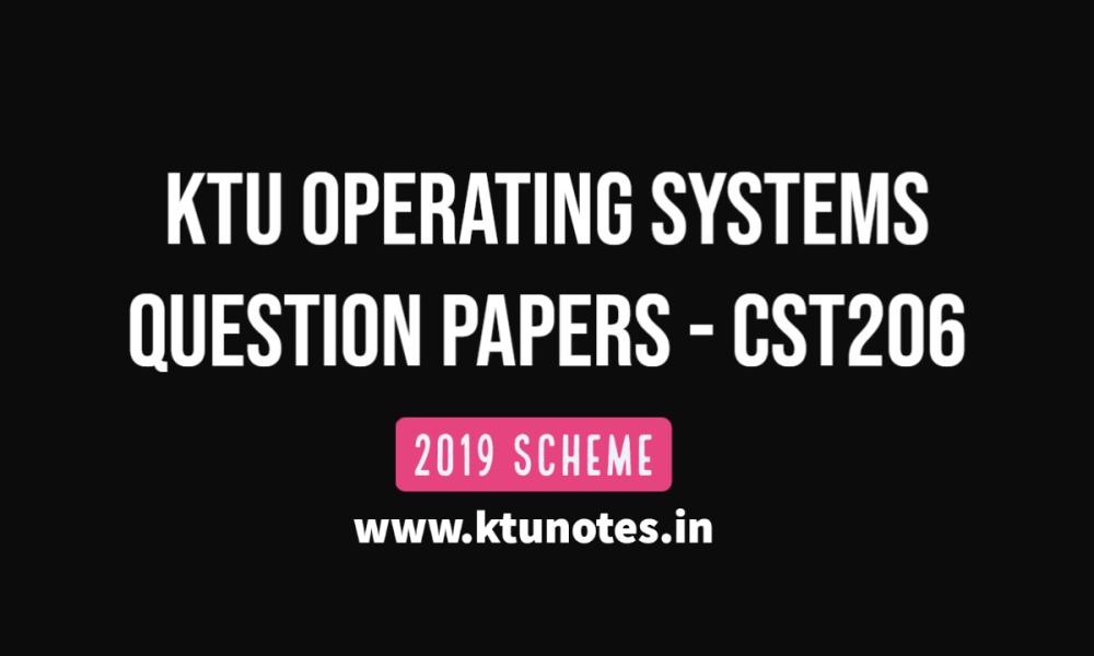 Ktu S4 Cse Question Papers
