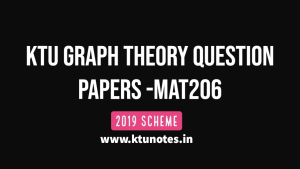 KTU Graph Theory Question Papers | MAT206