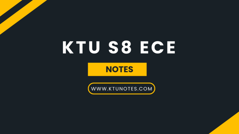 KTU S8 ECE NOTES | 2019 SCHEME