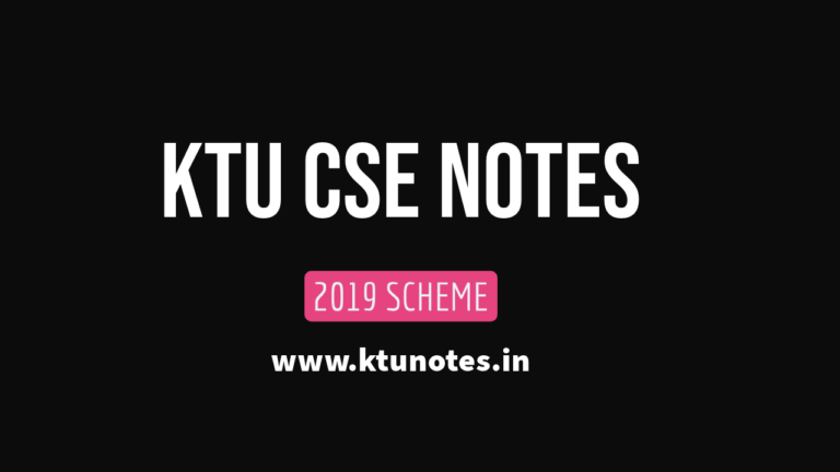 Ktu S8 Cse Notes 2019 Scheme