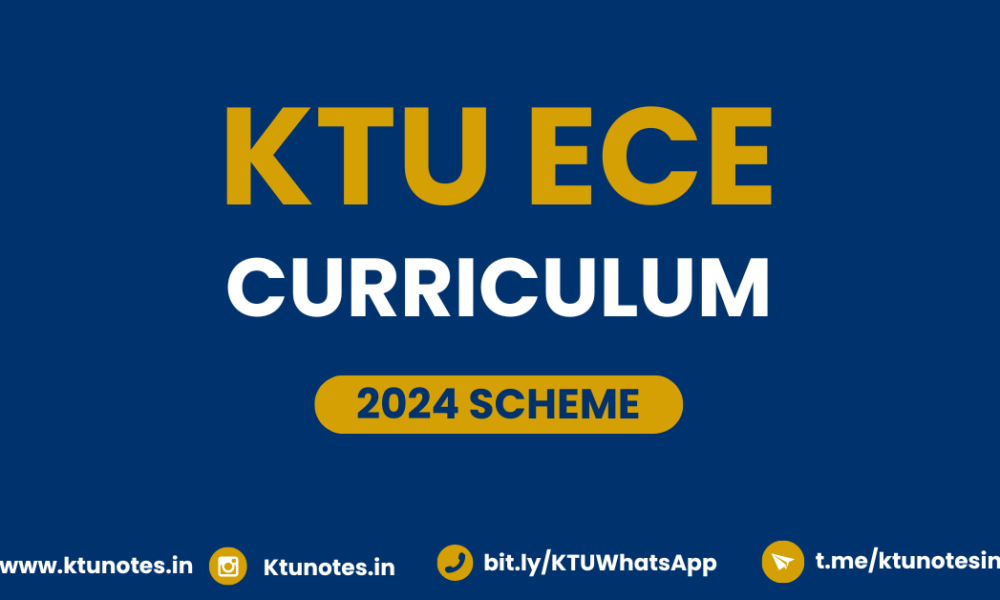 KTU ECE Curriculum | 2024 Scheme