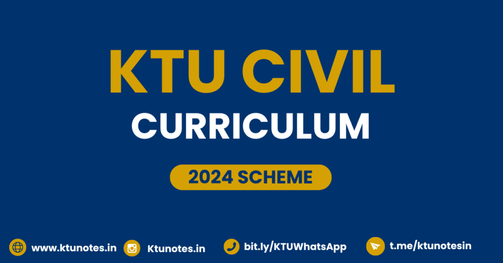 KTU CIVIL Curriculum | 2024 Scheme